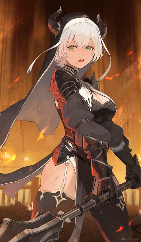 Moto Oji San Shirogane Noel Shirogane Noel Battle Nun Shirogane