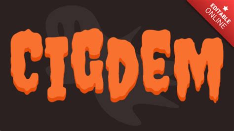 Cigdem Halloween Font Text Effect Generator