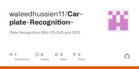 Github Waleedhussien11car Plate Recognition Plate Recognition With