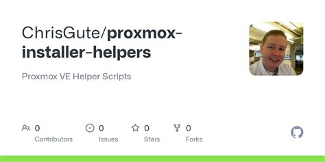 Github Chrisguteproxmox Installer Helpers Proxmox Ve Helper Scripts Github Chrisguteproxmox Installer Helpers Proxmox Ve Helper Scripts