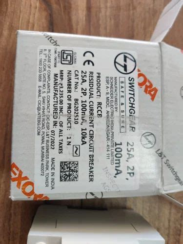 Double Pole Lt Bg202510 Circute Breaker 240v 25a At ₹ 3235piece In