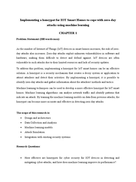 Proposal Pdf Internet Of Things Machine Learning