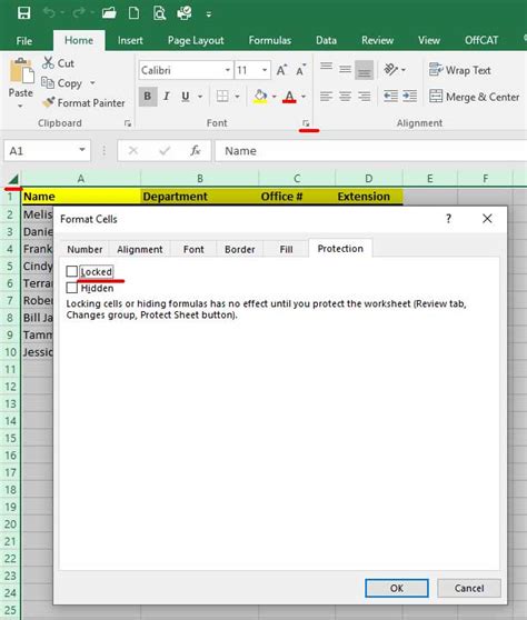 Lock And Unlock Microsoft Excel Cells Online Computer Tips