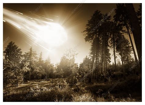 Tunguska Event Illustration Stock Image C0377852 Science Photo