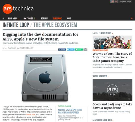 macOSで採用されるAppleの新ファイルシステムAPFS GIGAZINE