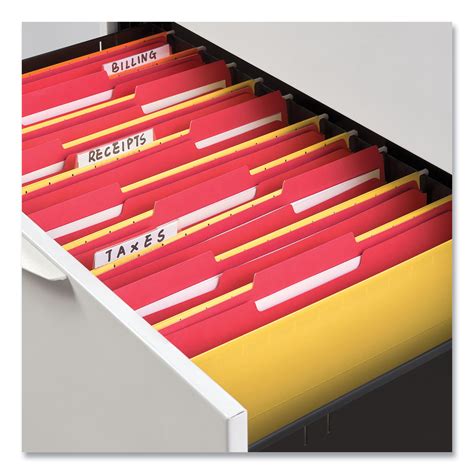 Top Tab File Folders 1 3 Cut Tabs Assorted Legal Size 0 75 Expansion Manila 100 Box