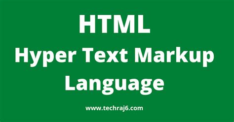Html Full Formwhat Is The Full Form Of Html