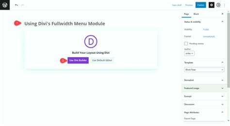 Using Divis Fullwidth Menu Module Vs Regular Menu Module