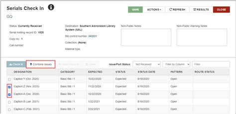 Combine Serial Issues