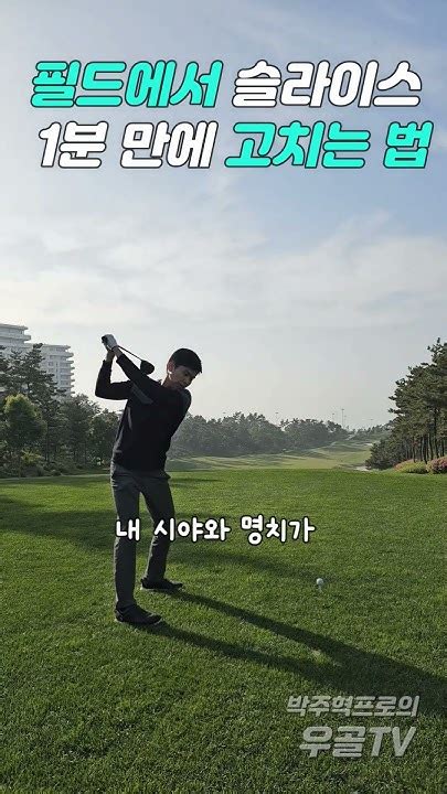 필드에서 슬라이스1분 만에 고치는 법 골프 골프레슨 레슨영상 슬라이스 슬라이스교정 Golf Golfswing