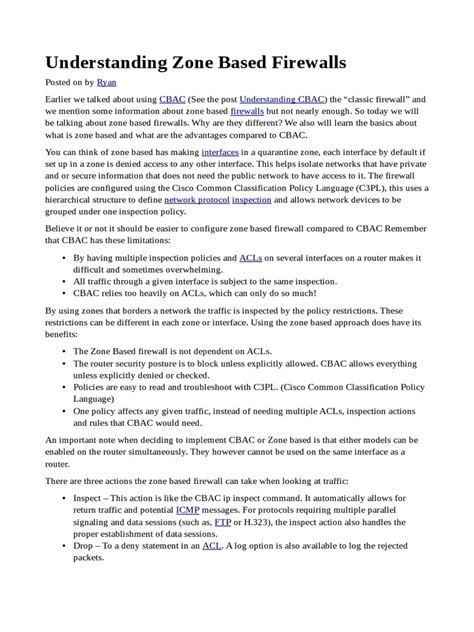 Mikrotik Zone Based Firewall Pdf Computer Network Router