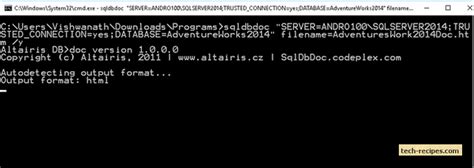 Sql Server Table Schema Documentation Using Dbdoc