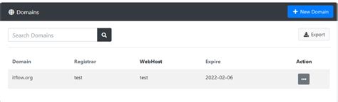 Domains [itflow Docs]