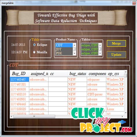 Towards Effective Bug Triage With Software Data Reduction Techniques Clickmyproject