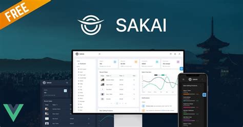 sakai free vue admin template by primevue r vuejs