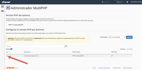 Cómo Cambiar la Versión de PHP Zetly