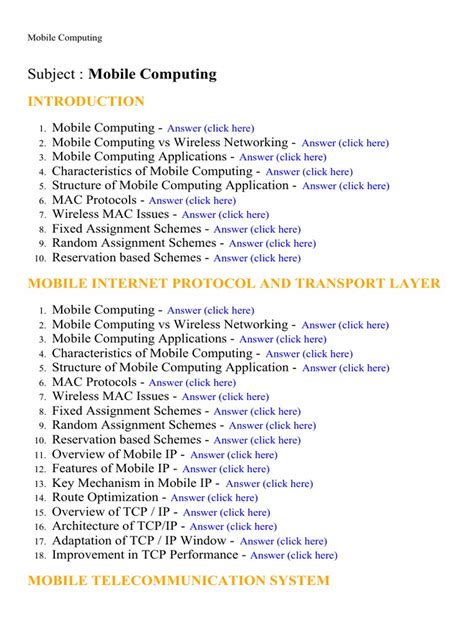 Mobile Computing Lecture Notes Study Material And Important