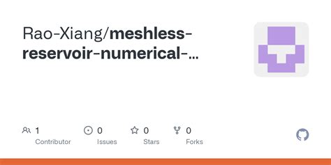Github Rao Xiangmeshless Reservoir Numerical Simulation