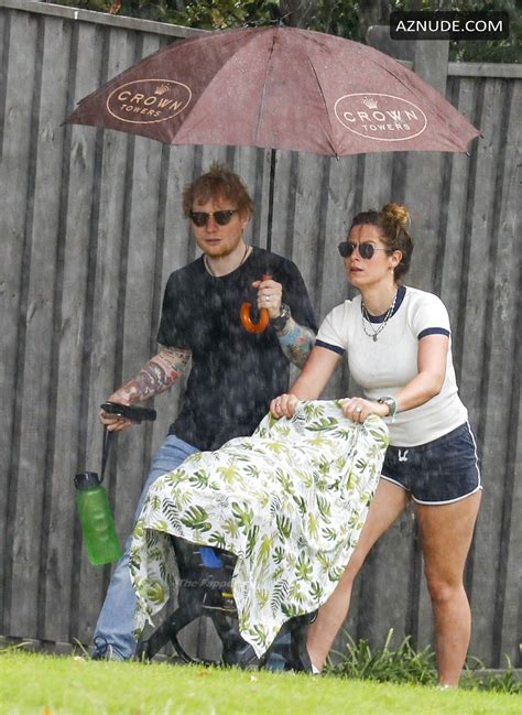 Cherry Seaborn And Ed Sheeran Head Out For A Walk With Their Daughter