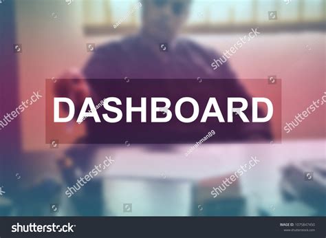 Dashboard Word Blurring Business Background Stock Photo 1075847450 Shutterstock