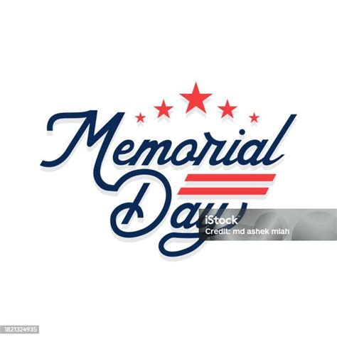 행복 한 기념일 벡터 템플릿 와 Lettering Illustration 미국 기념일을 축하하는 인사말 템플릿 디자인 미국 국경일 포스터 배너 전단지 전쟁기념 공휴일에 대한