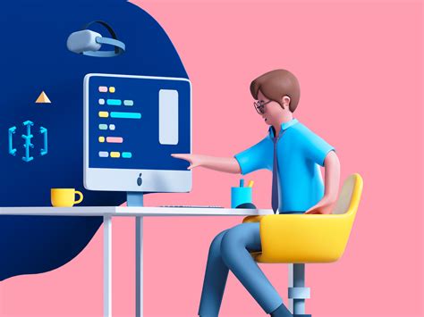 access to technology 3d illustration illustration design wordpress website design