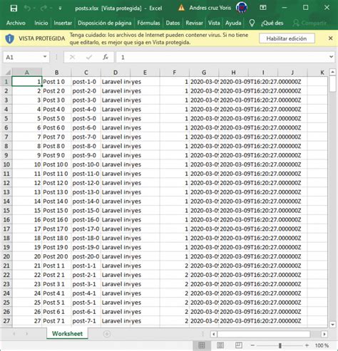 Cómo Exportar archivos en formato Excel con Laravel Excel Desarrollolibre