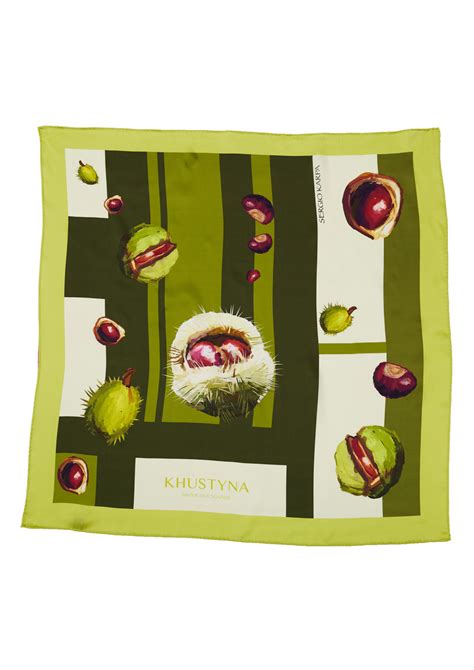 Шовкова хустина Ukrainian Kyiv And Chestnuts Khustyna