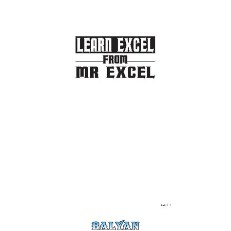 دانلود کتاب Learn Excel From Mr Excel 277 Excel Mysteries Solved بلیان