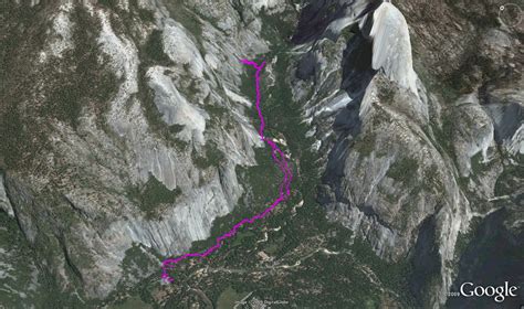 Mark Yosemite Hike North Valley Trail To Mirror Lake