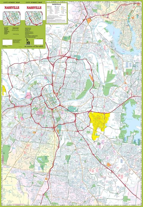 Nashville Davidson County Map Nashville Tennessee In 1952 [oc]