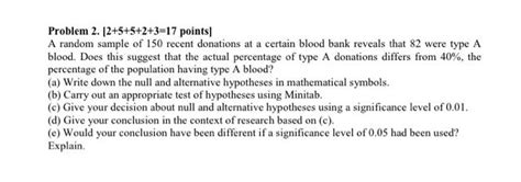 Solved Problem 2 2552317 Points A Random Sample Of