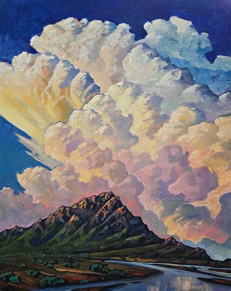 Amiable Skies 30x24 Oil On Canvas By William Hawkins