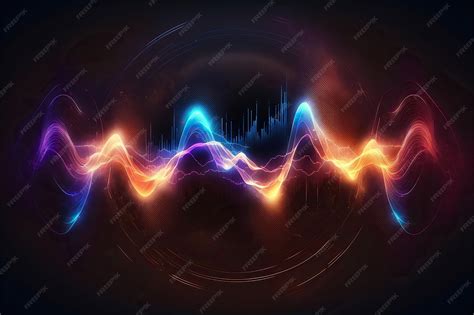 Premium Photo Abstract Sound Waves Audio Waveform Music Wave Hud