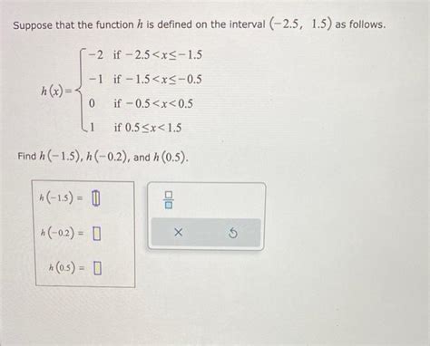 Solved Suppose That The Function H Is Defined On The Chegg