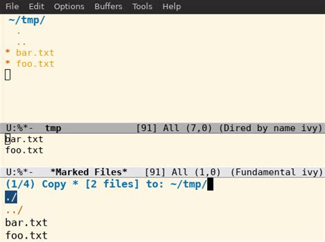dired emacs mark and copy move to buffers or bookmarked directories