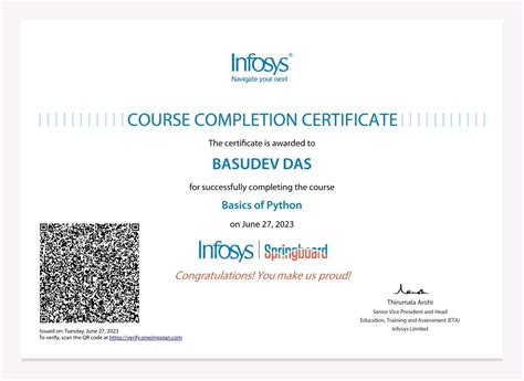 Basudev Das On Linkedin Python Infosysspringboard Infosys