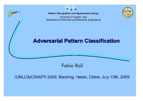 adversarial pattern classification