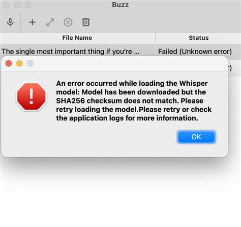 Download Error Model Has Been Downloaded But The Sha256 Checksum Does Not Match · Issue 377
