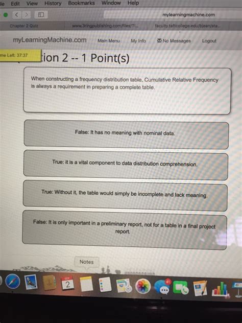 Solved When Constructing A Frequency Distribution Table