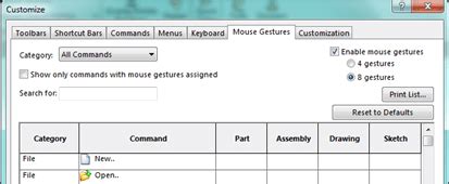 Common Modeling Shortcut Commands In SOLIDWORKS