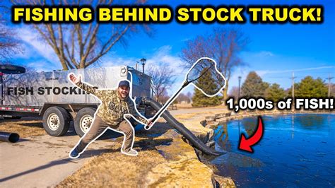 Fishing Behind Fish Stocking Truck On Public Pond Cheating Catch
