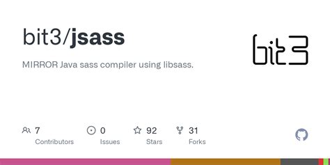 Github Bit3jsass Mirror Java Sass Compiler Using Libsass