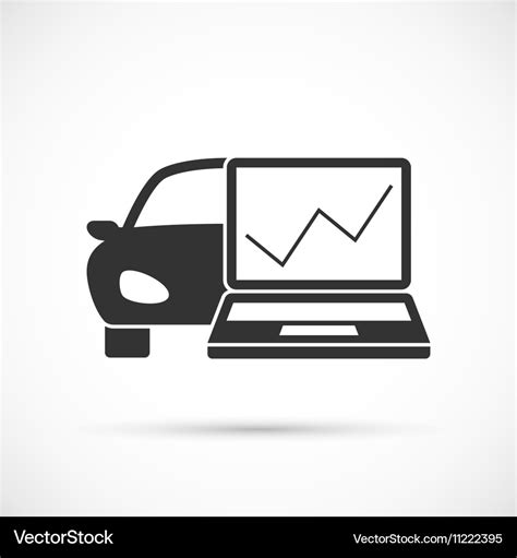 Car Diagnostics Icon Royalty Free Vector Image