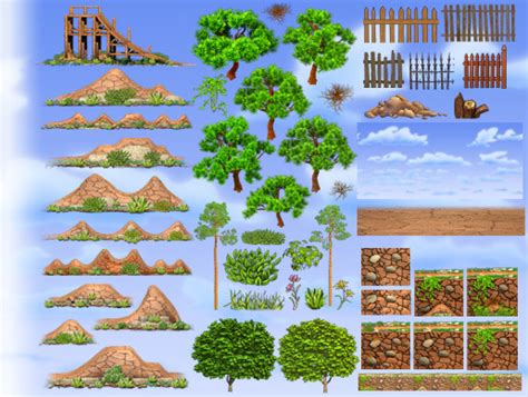 2D Scroller Map Construction Set 2D 环境 Unity Asset Store