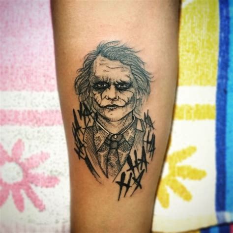 vibrant joker tattoo by shivam malviya
