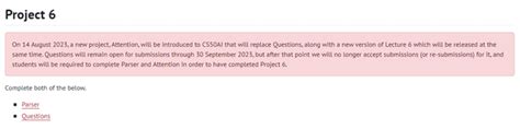 Cs50 Ai Project 6 Questions And Attention Rcs50