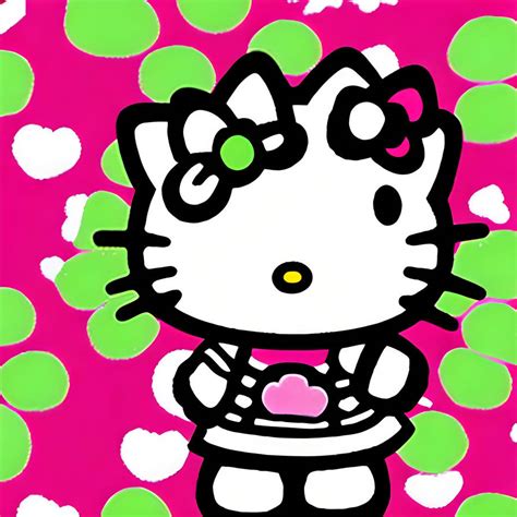 Hello Kitty In Ai Generate 1 By Elinital On Deviantart