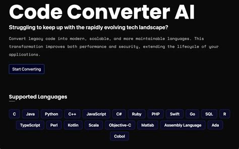 Code Converter Ai Transforma Código Heredado En Lenguajes Modernos Navtoai