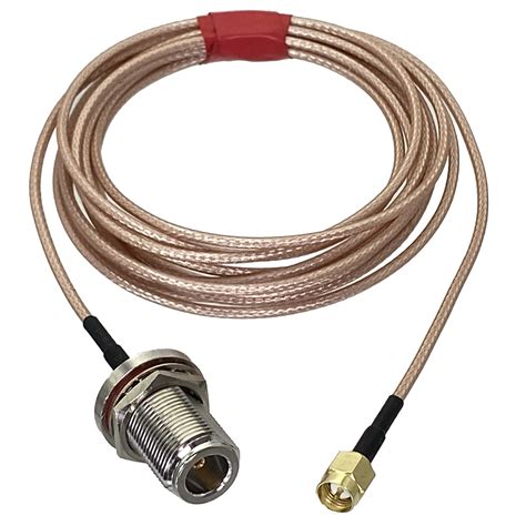 N 암 잭 너트 벌크 헤드 Sma 수 플러그 스트레이트 크림프 Rg316 케이블 점퍼 피그 테일 4 인치 ~ 10m Rf 동축 커넥터 1 개bulkhead